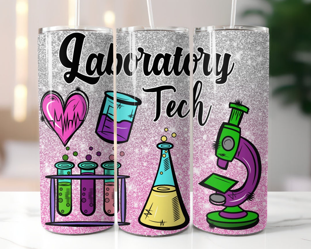 Lab Tech Tumbler Wrap Png,laboratory Sublimation Designs,20 Oz Skinny ...