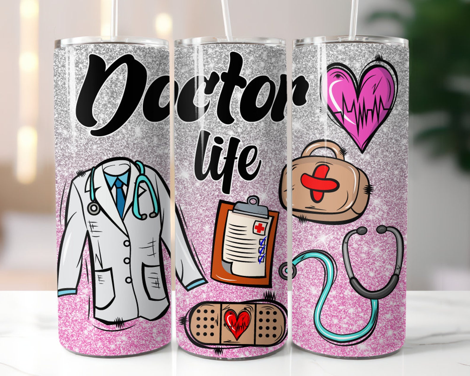 Doctor Life Tumbler Wrap Png,doctor Sublimation Designs,20 Oz Skinny ...