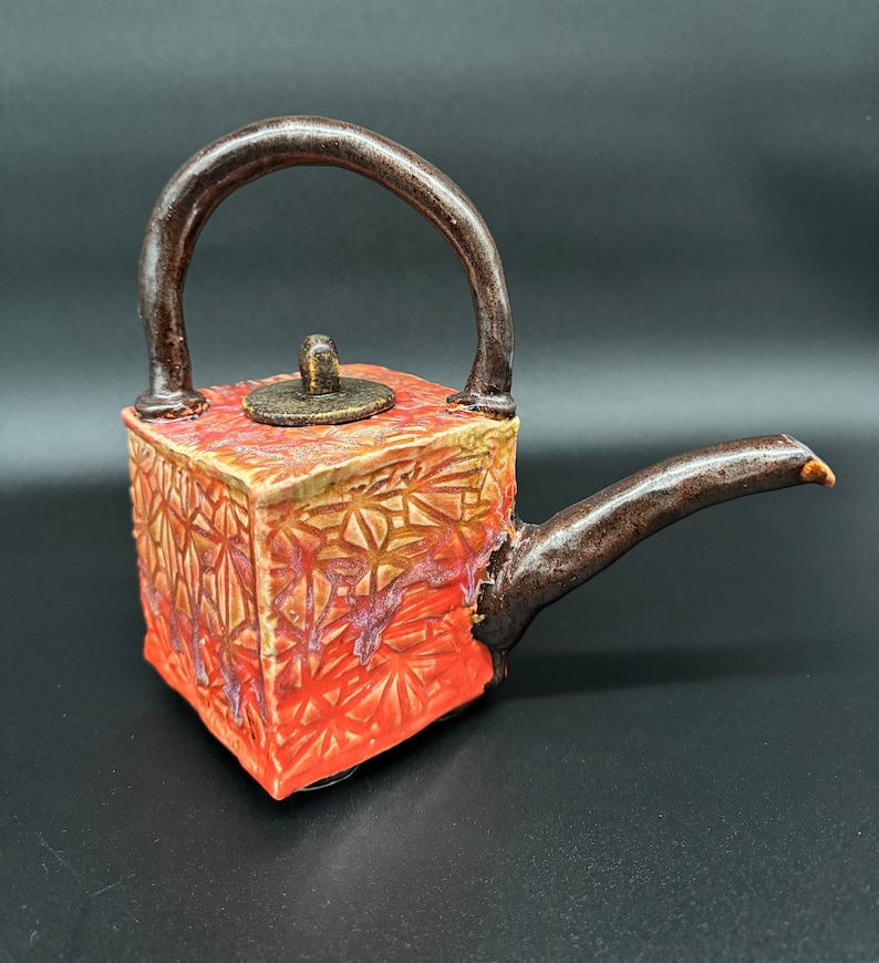 Teapot Slab Built Hand Made Pottery Ceramic - Etsy