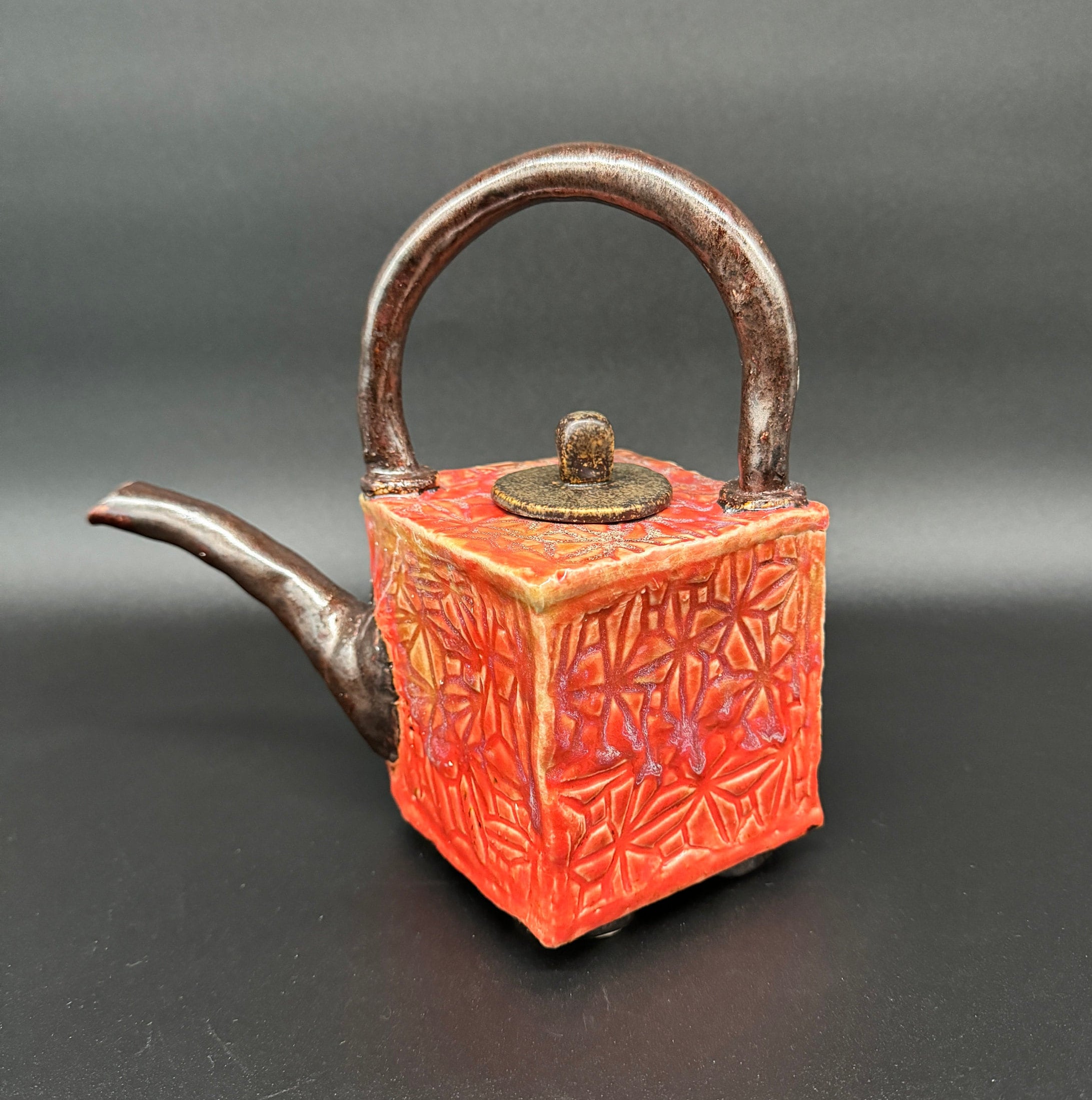 Teapot Slab Built Hand Made Pottery Ceramic - Etsy