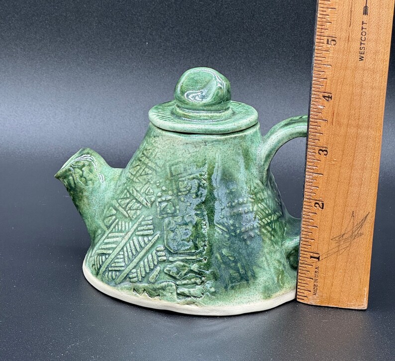 Teapot Slab Built Hand Made Pottery Ceramic - Etsy