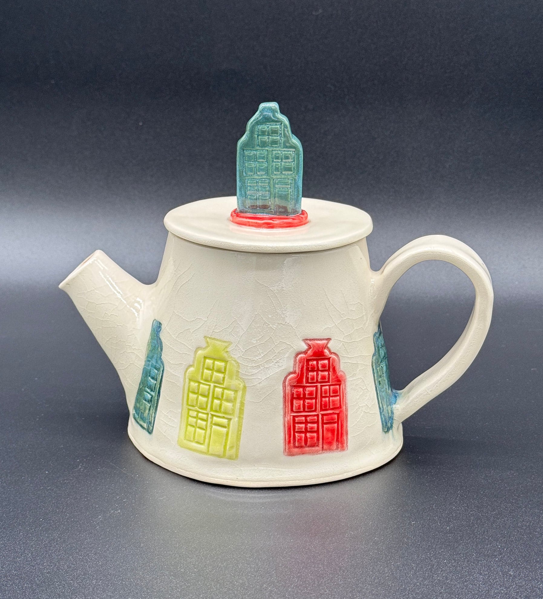 Teapot Slab Built Hand Made Pottery Ceramic - Etsy