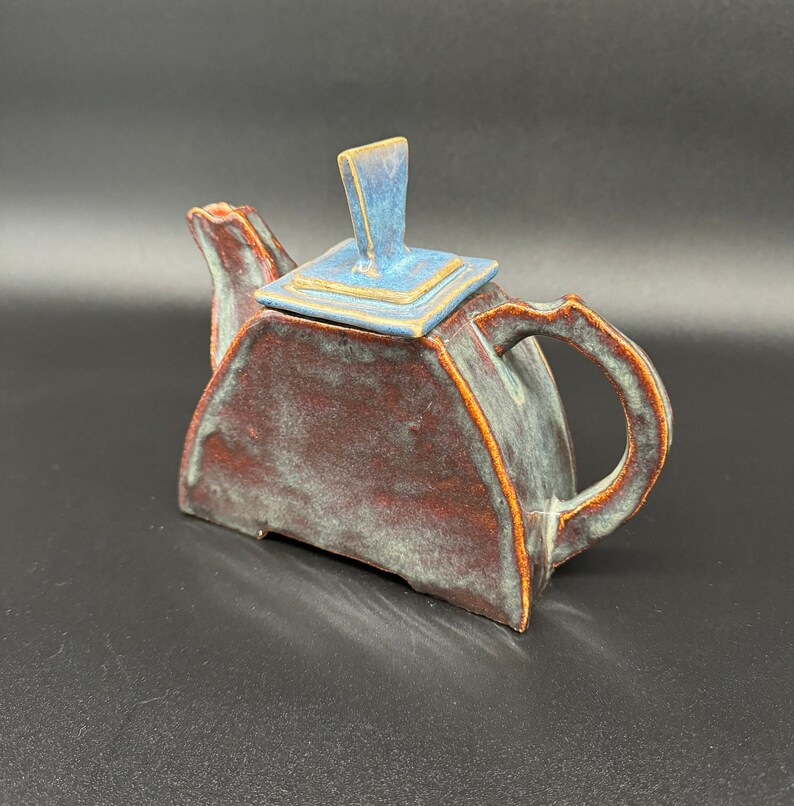 Teapot Slab Built Hand Made Pottery Ceramic - Etsy