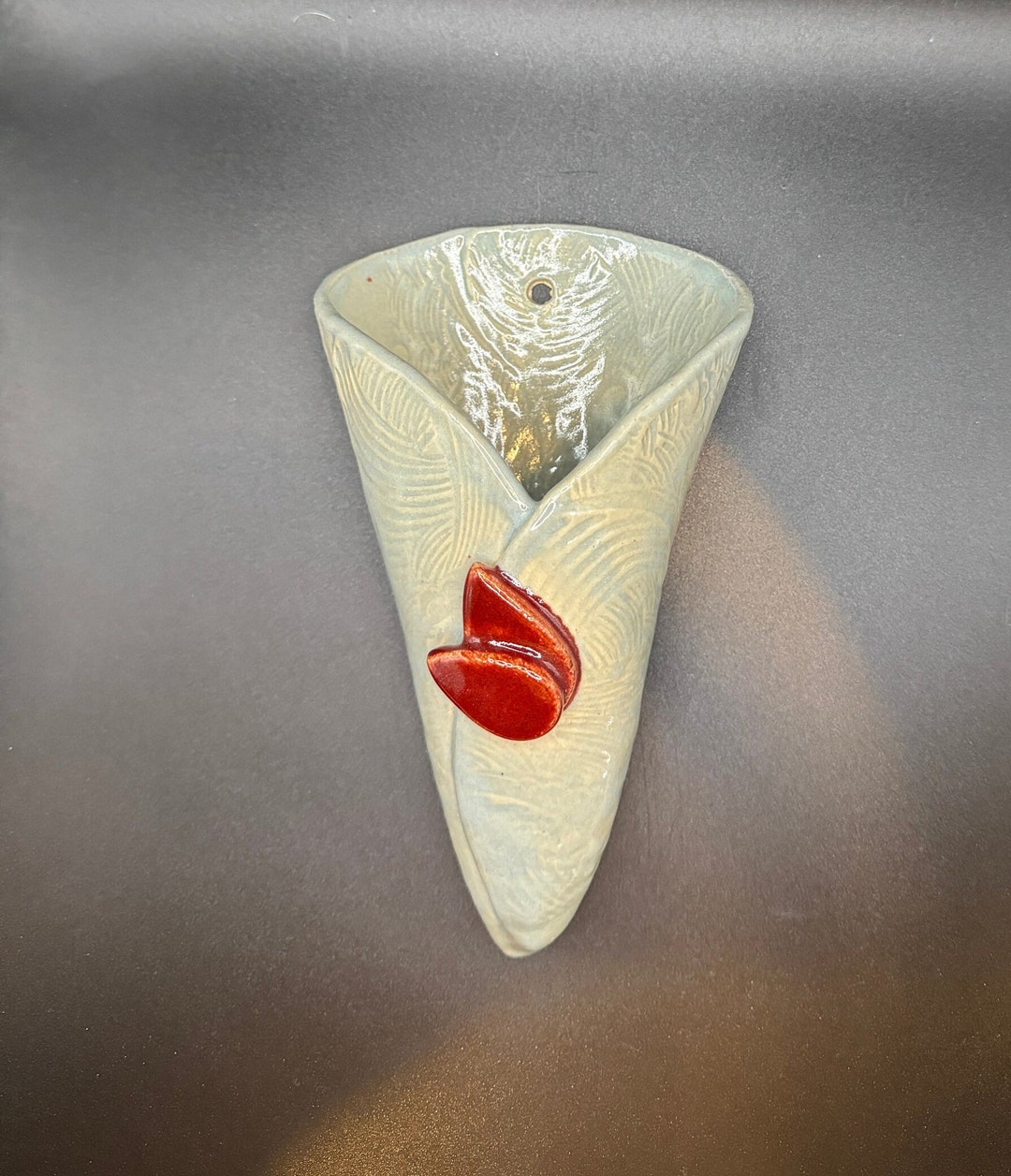 Pottery Wall Pocket Hand Built for Indoors or Fence Art - Etsy