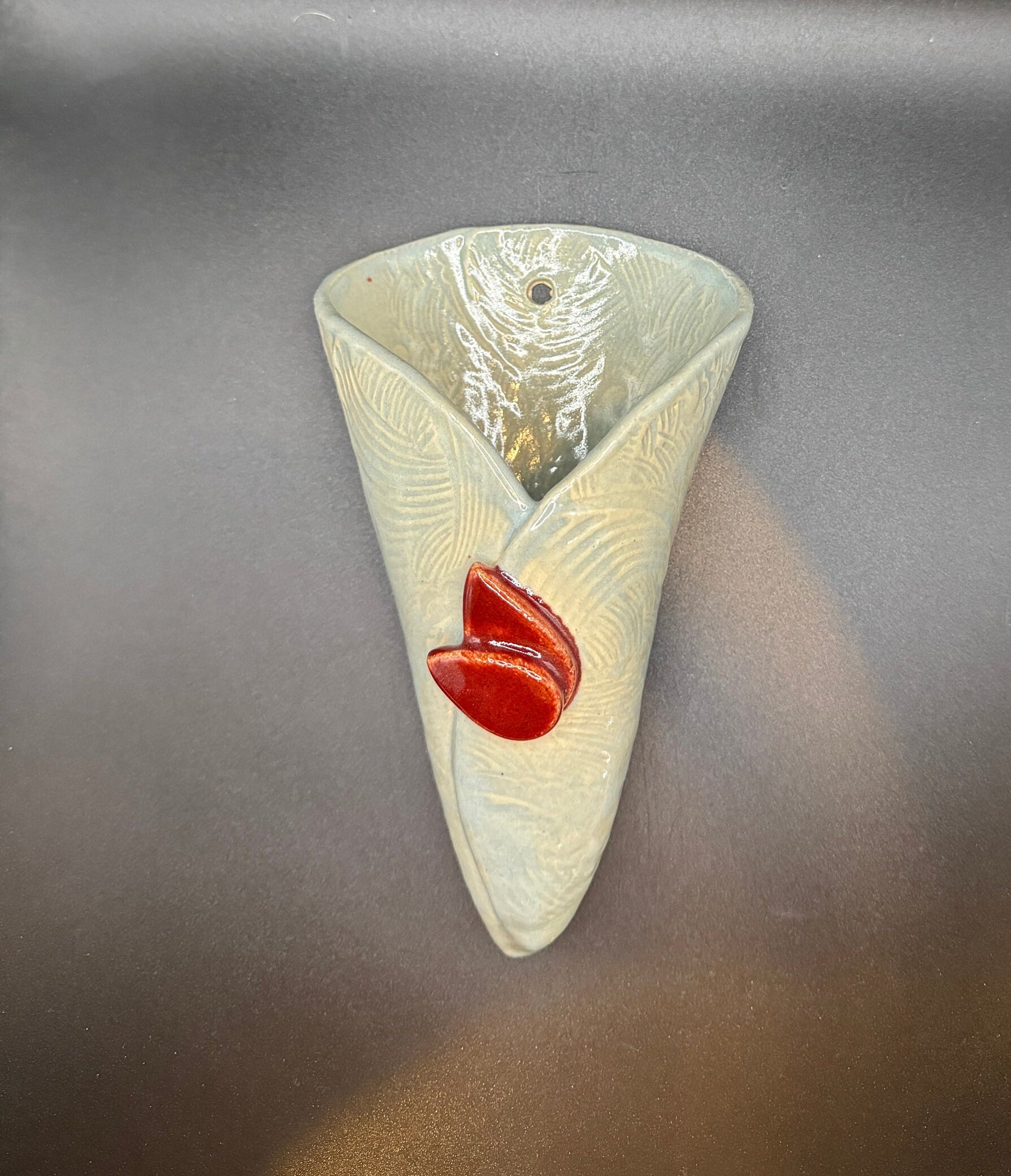 Pottery Wall Pocket Hand Built for Indoors or Fence Art - Etsy