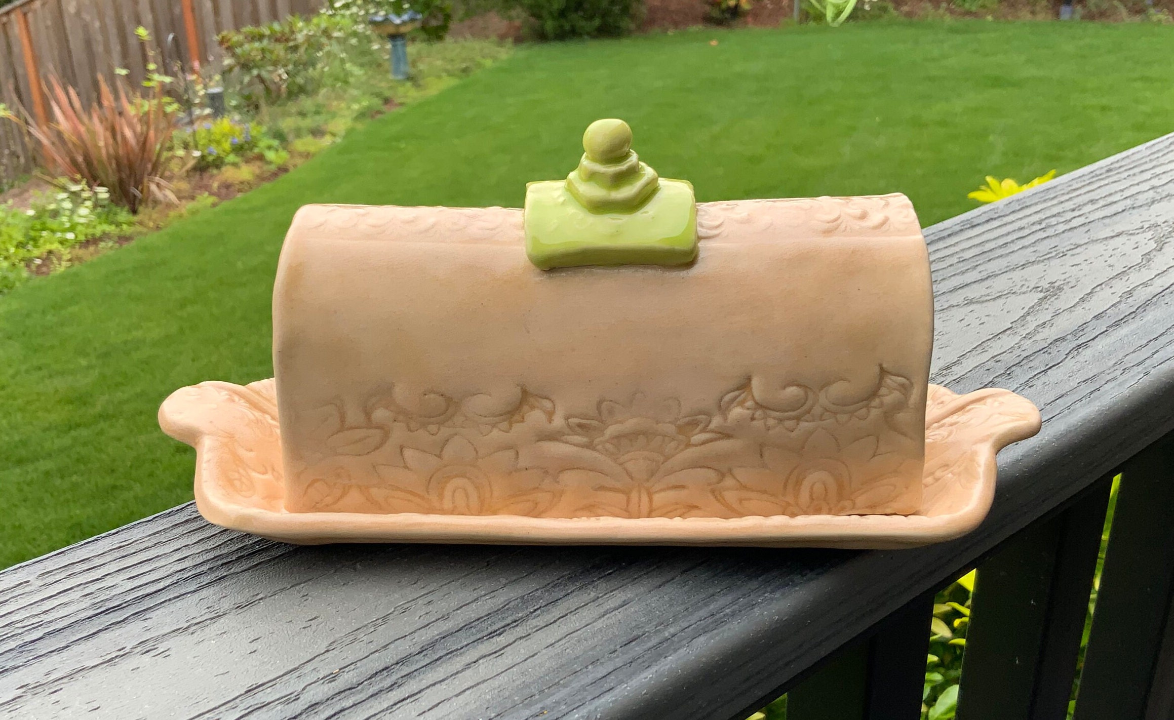 Butter Dish Pottery Hand Built One of a Kind - Etsy