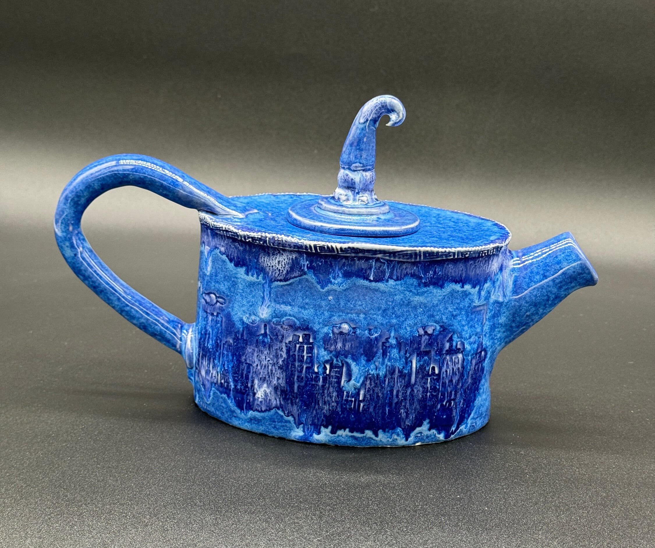 Teapot Slab Built Hand Made Pottery Ceramic - Etsy