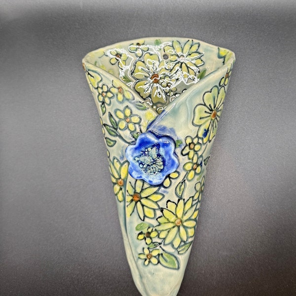 Pottery Wall Pocket - Etsy
