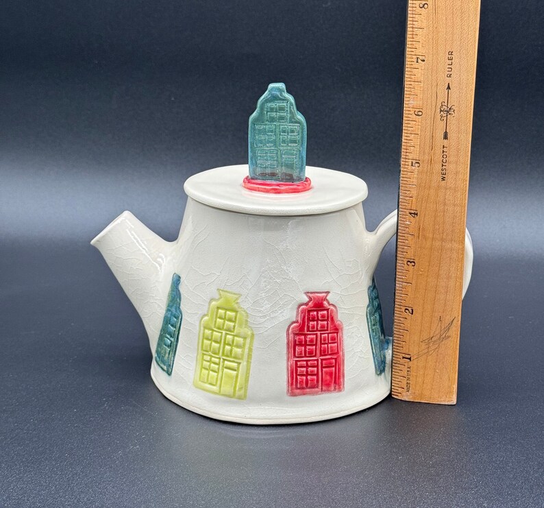 Teapot Slab Built Hand Made Pottery Ceramic - Etsy