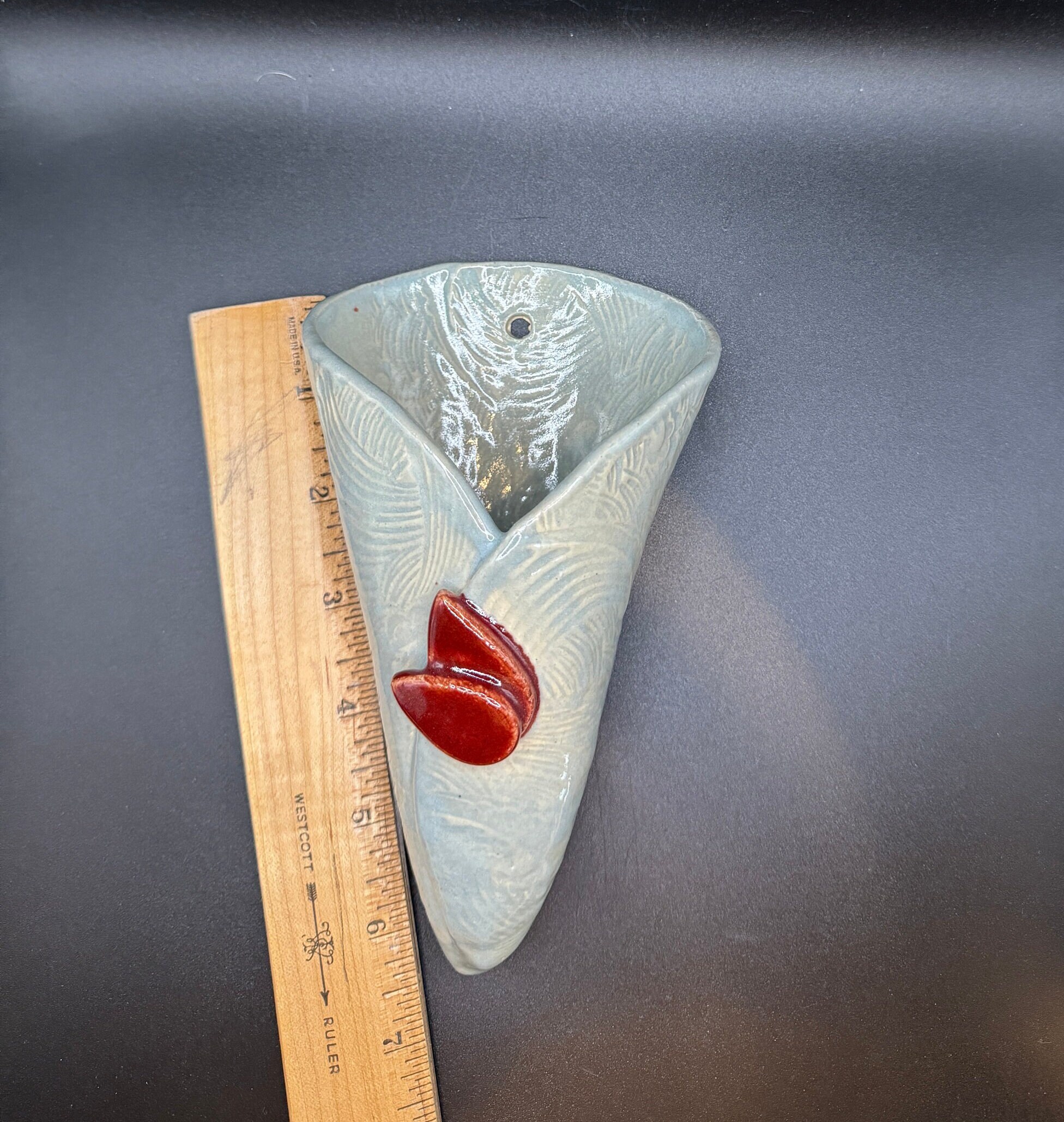 Pottery Wall Pocket Hand Built for Indoors or Fence Art - Etsy
