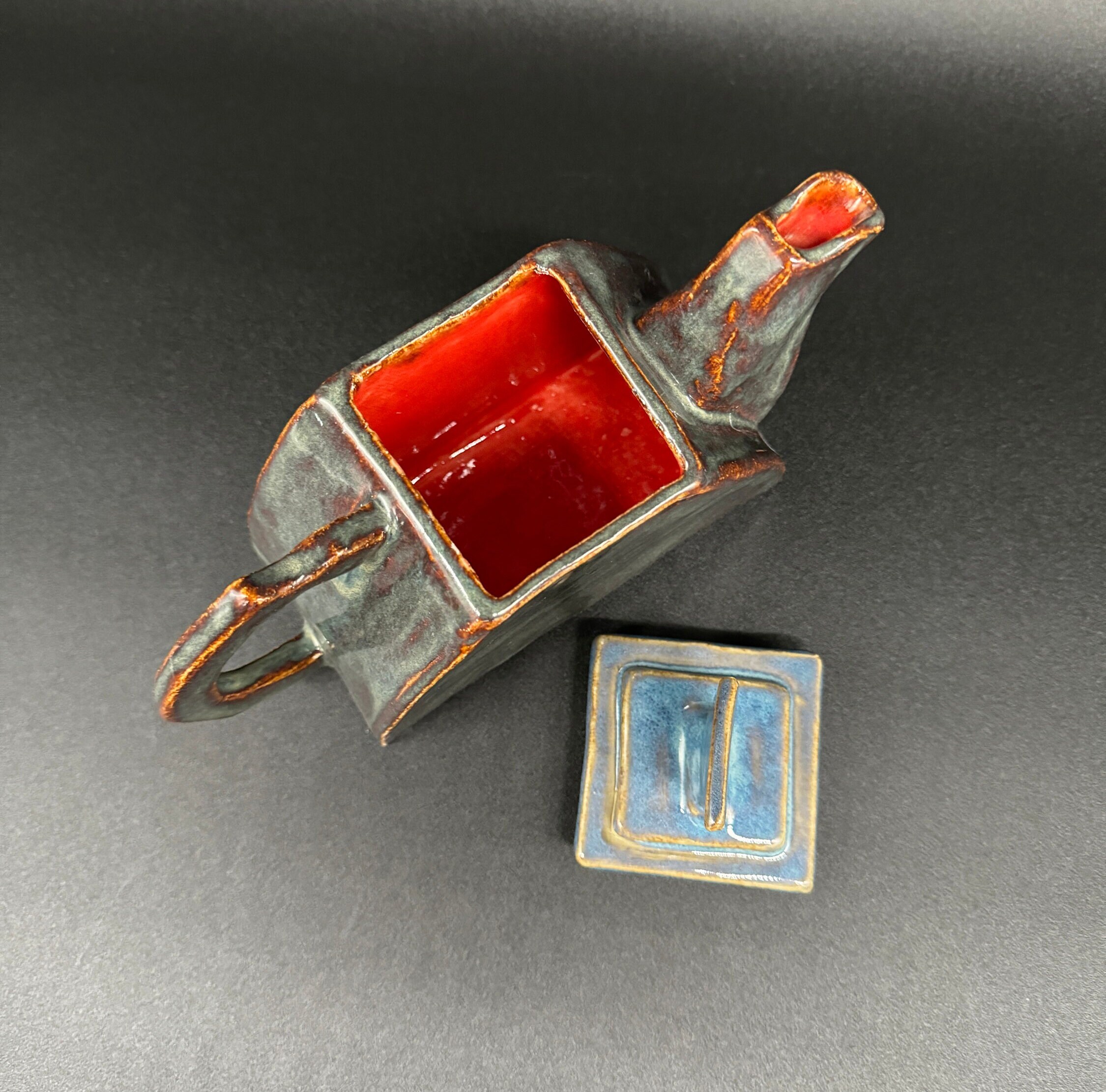 Teapot Slab Built Hand Made Pottery Ceramic - Etsy