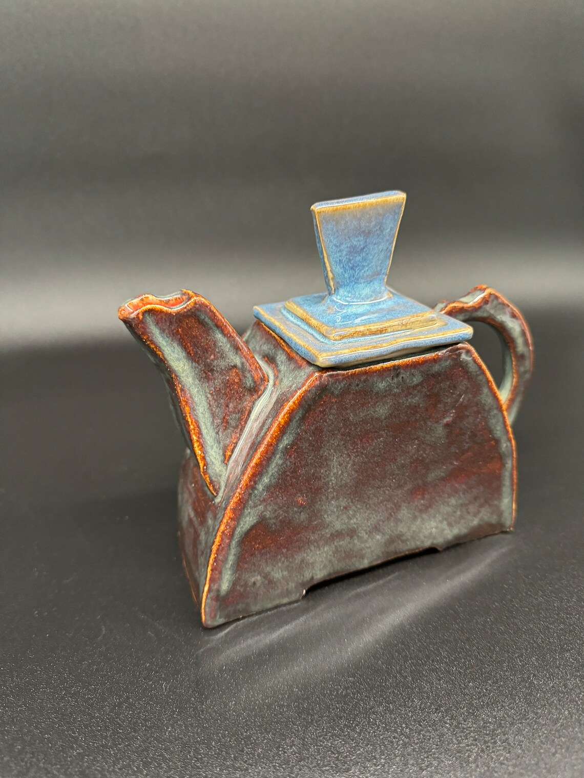 Teapot Slab Built Hand Made Pottery Ceramic - Etsy