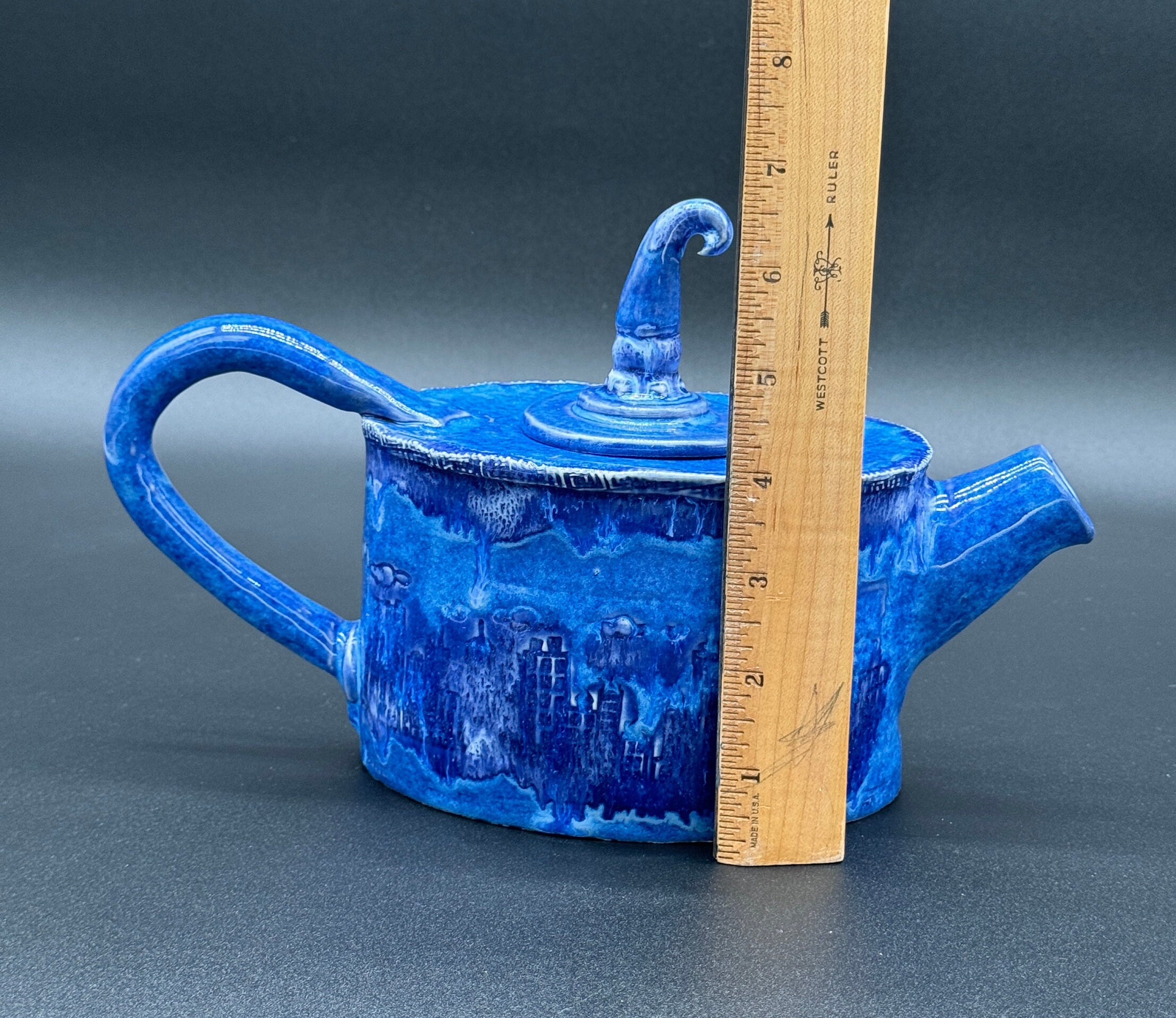 Teapot Slab Built Hand Made Pottery Ceramic - Etsy