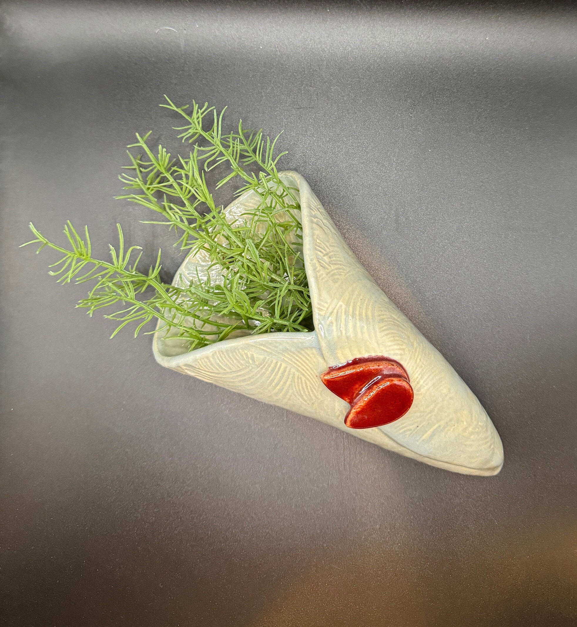 Pottery Wall Pocket Hand Built for Indoors or Fence Art - Etsy