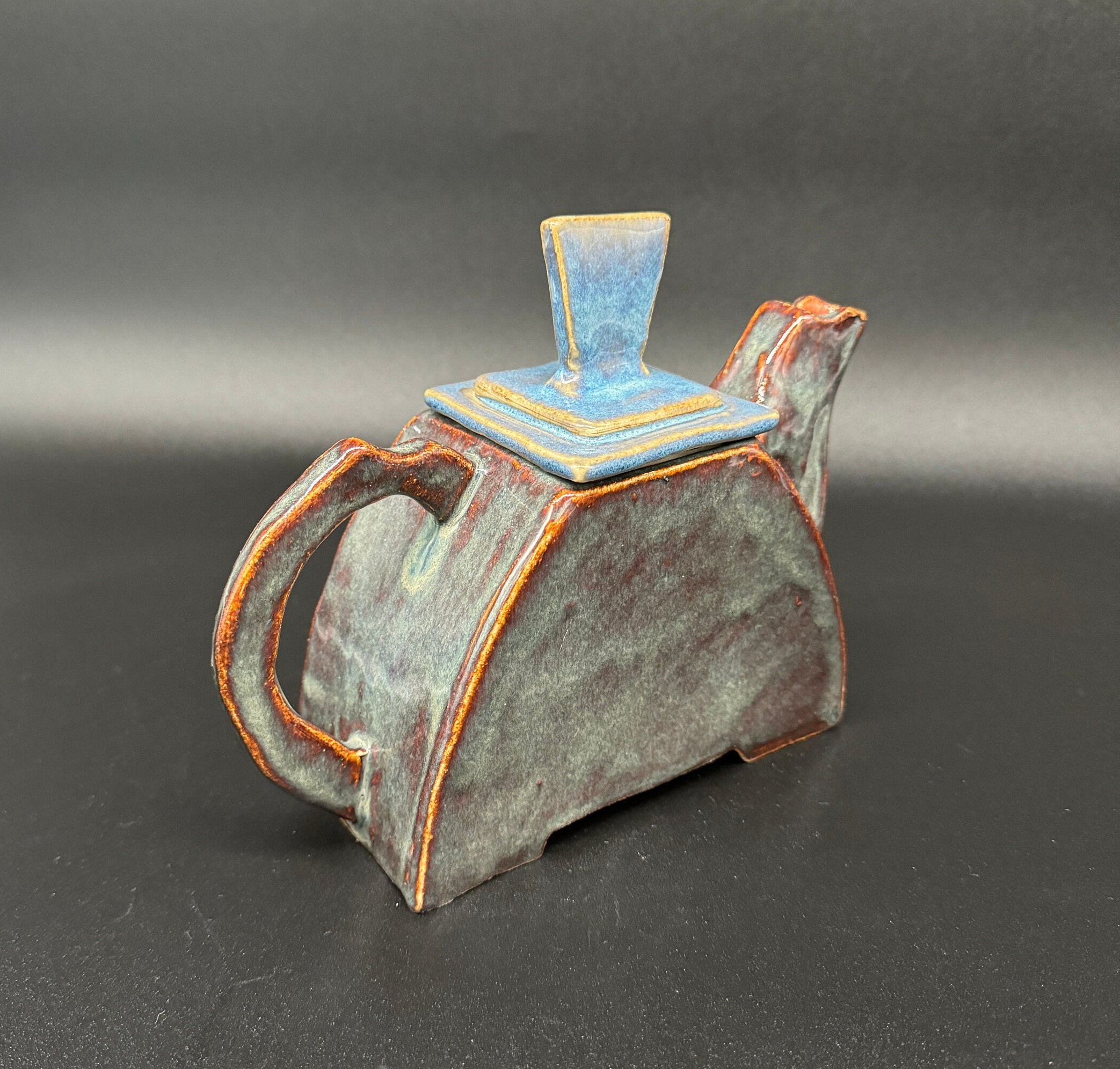 Teapot Slab Built Hand Made Pottery Ceramic - Etsy