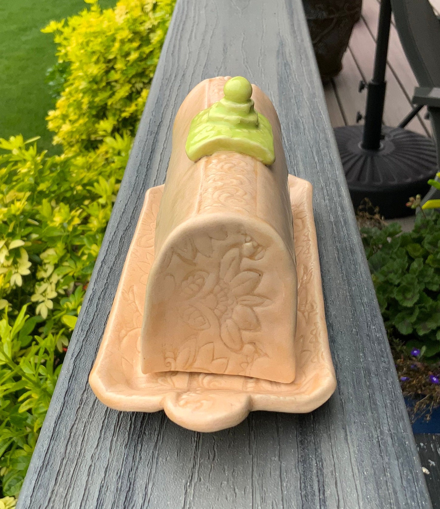 Butter Dish Pottery Hand Built One of a Kind - Etsy
