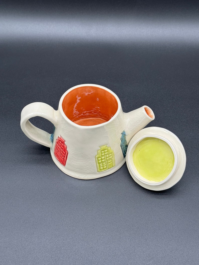 Teapot Slab Built Hand Made Pottery Ceramic - Etsy