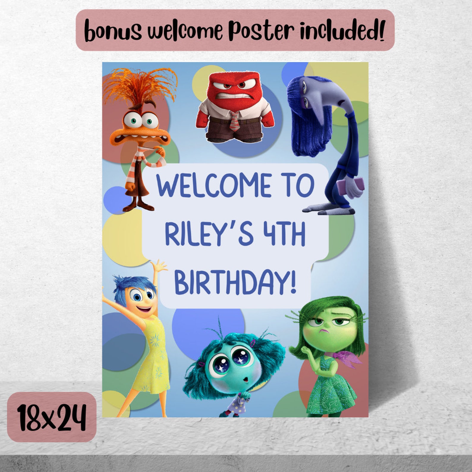 Inside Out 2 Birthday Invitation | Editable Digital Download | Bonus ...