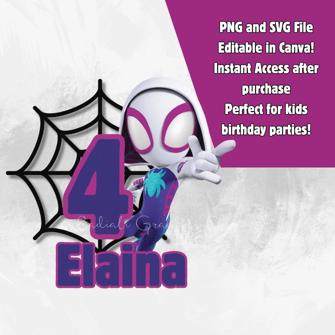 Spidey Girl PNG | Spidey and His Amazing Friends Inspired Digital ...