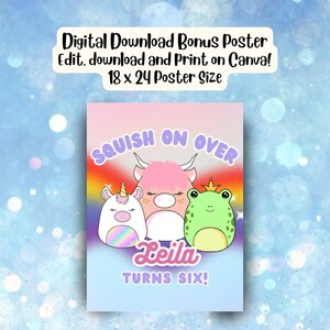 Squishmallow Invite | Squishmallow Party Theme | Kids Squishmallow ...