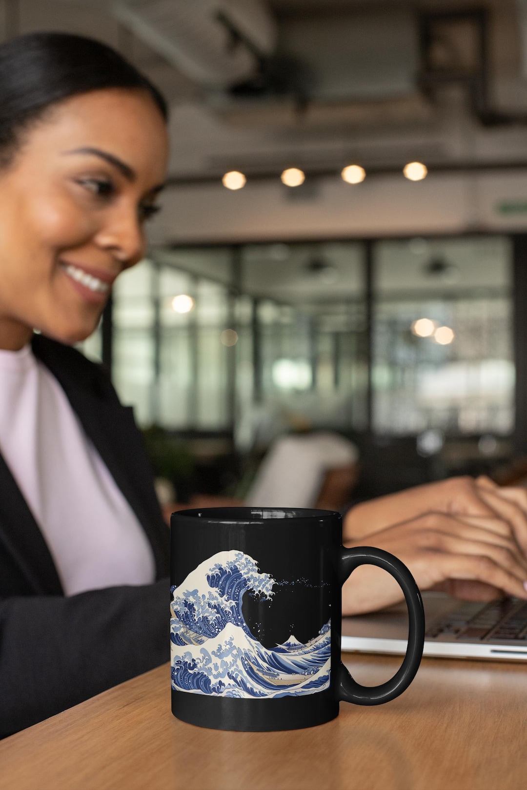 Mug, the Great Wave of Kanagawa Japanese Gift Symbolism, Unique Coffee ...