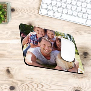 Mouse Pad Personalized Family Photo With Pet, Custom Mouse Pad - Etsy