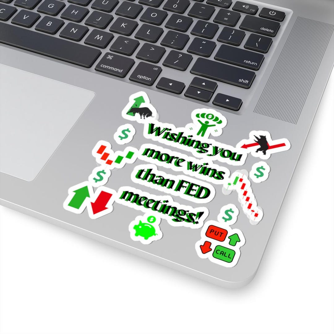 Playful Stock Market Stickers: Laptop, Journal, Window Decor - Etsy