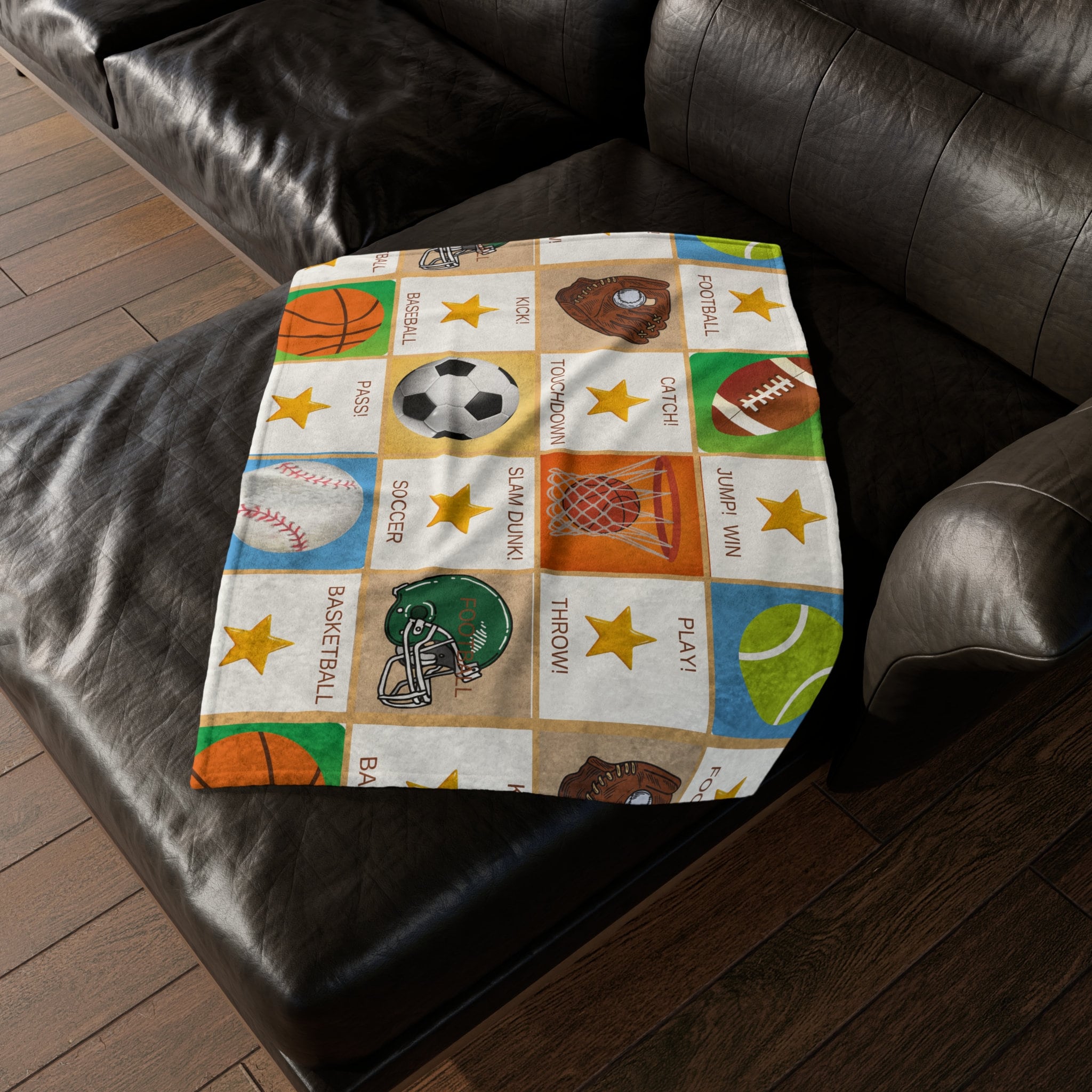 Soft Polyester Blanket Sports Theme, Father's Day Gift, Birthday Gift ...