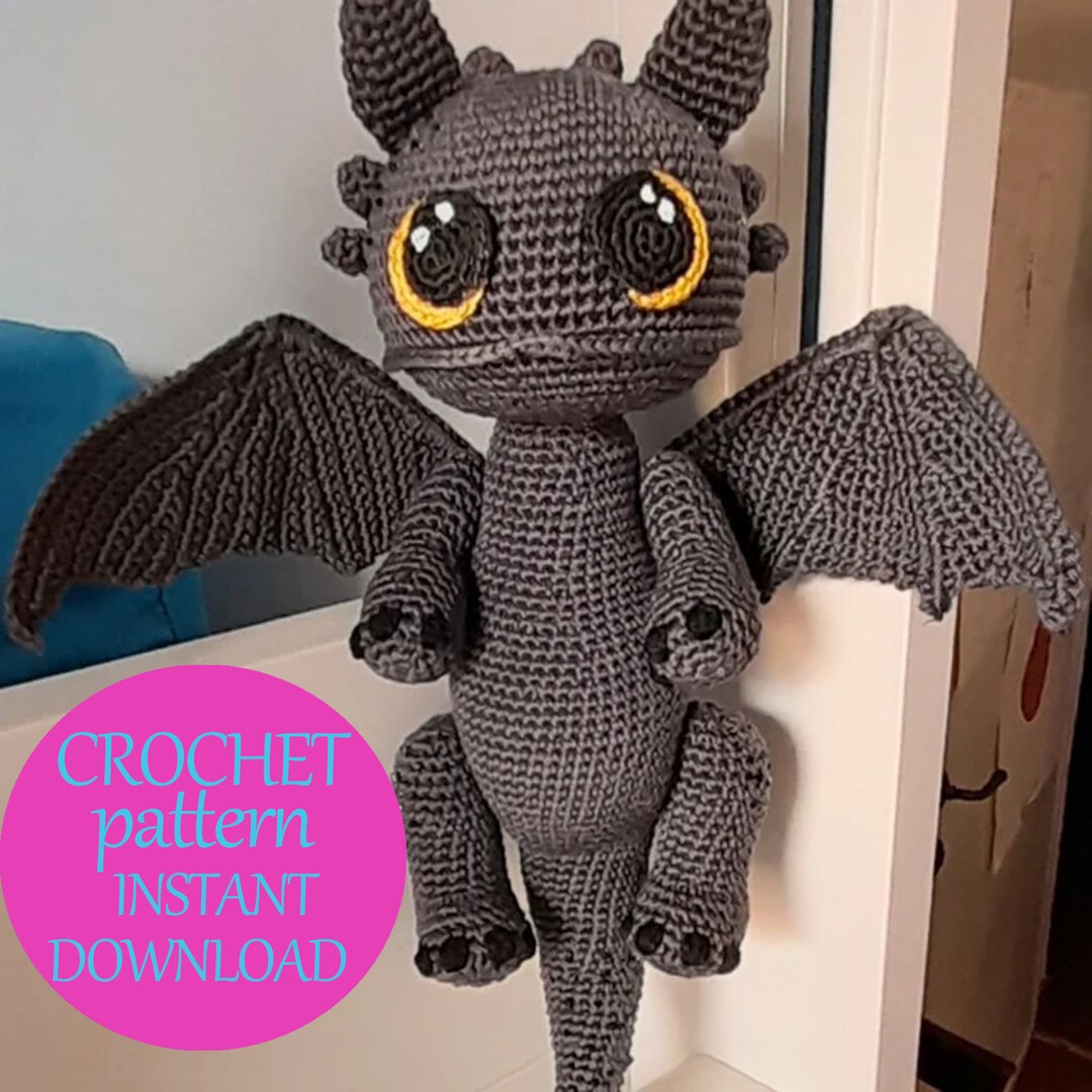Cute Dragon Crochet Pattern Amigurumi Dragon Crochet - Etsy
