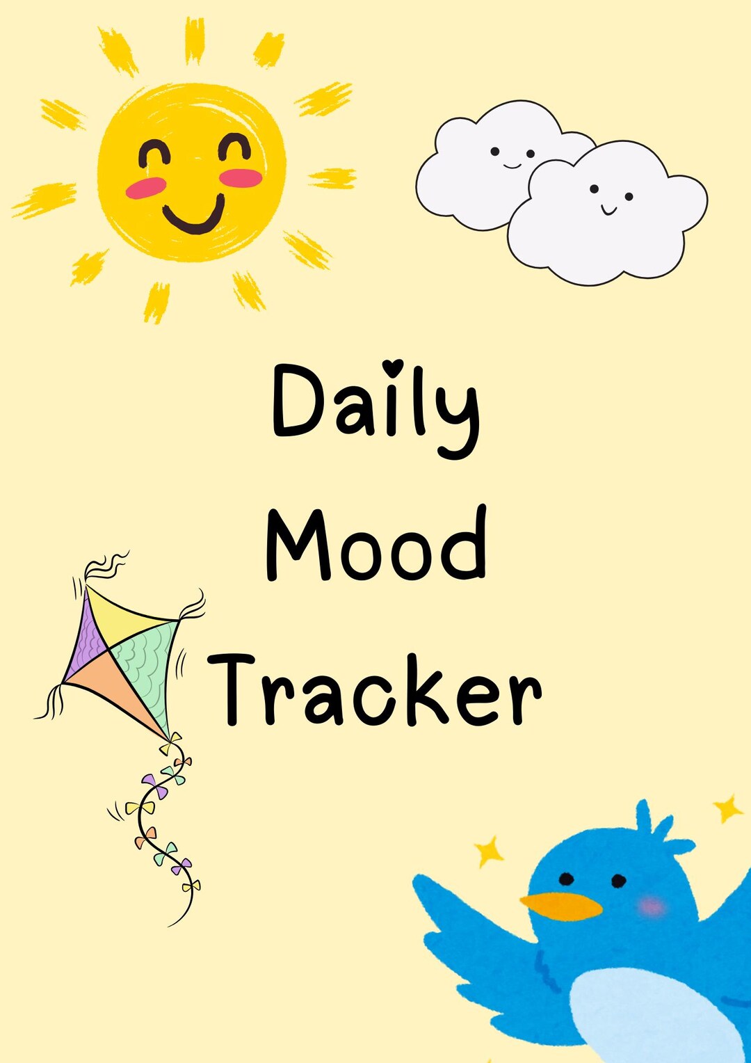 Weekly Mood Tracker! Seven Days of Tracking - Etsy