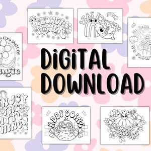 Flower Power Coloring Pages | 12 Printable Pages | Perfect for Adults ...