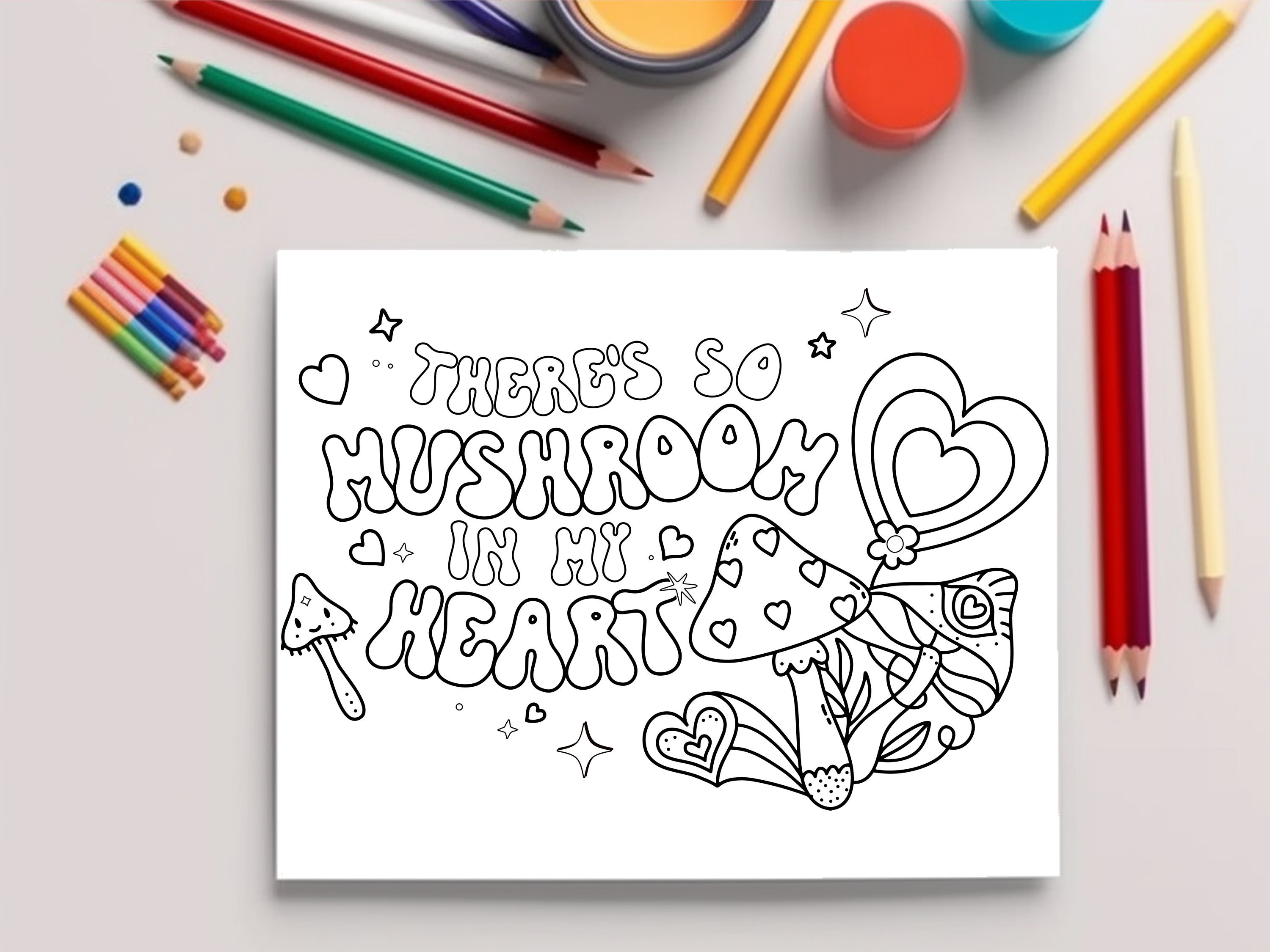 Retro Valentine's Day Coloring Pages | 22 Printable Pages | Perfect for ...