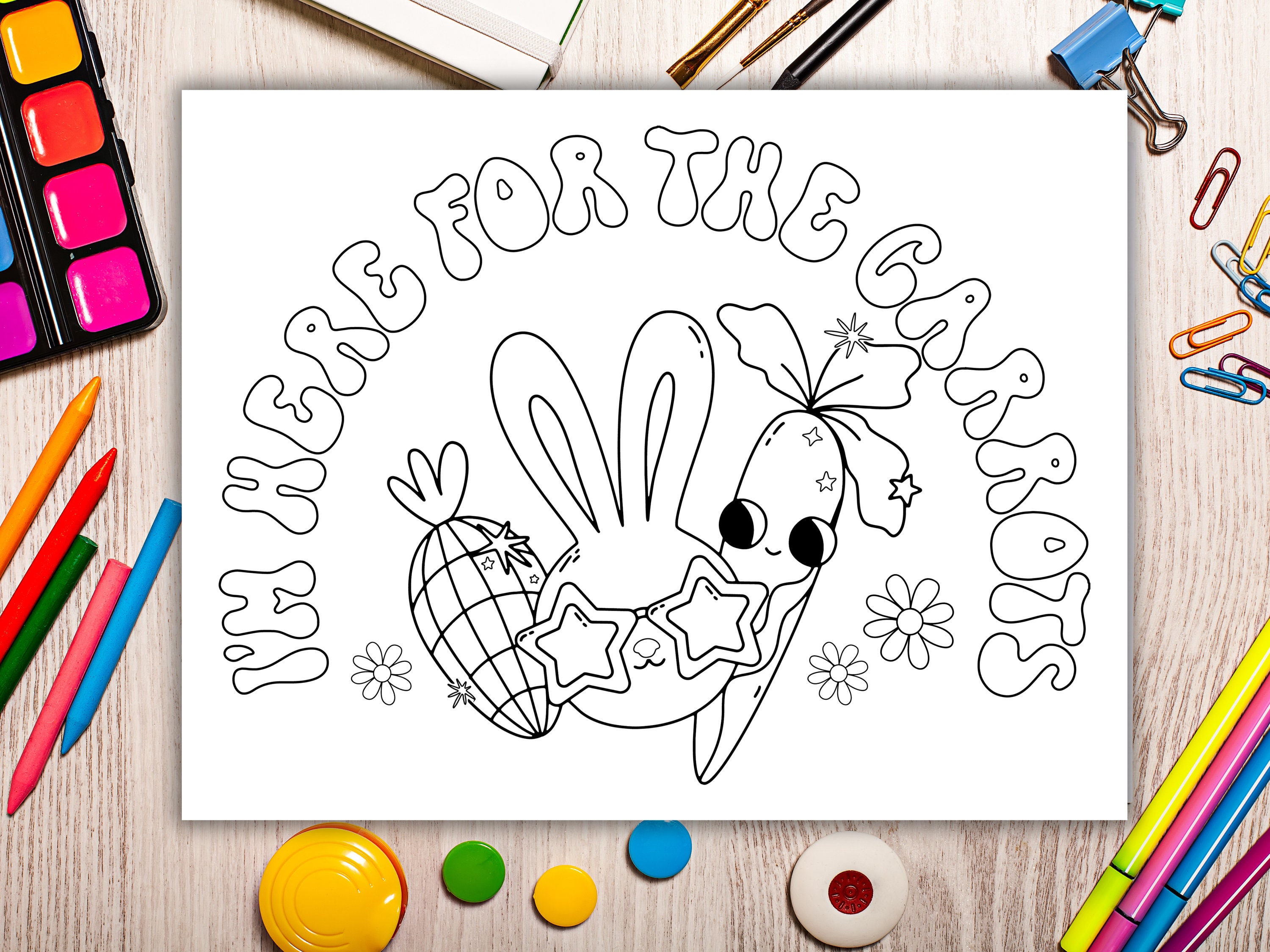 Retro Easter Coloring Pages | 11 Printable Pages | Perfect for Adults ...