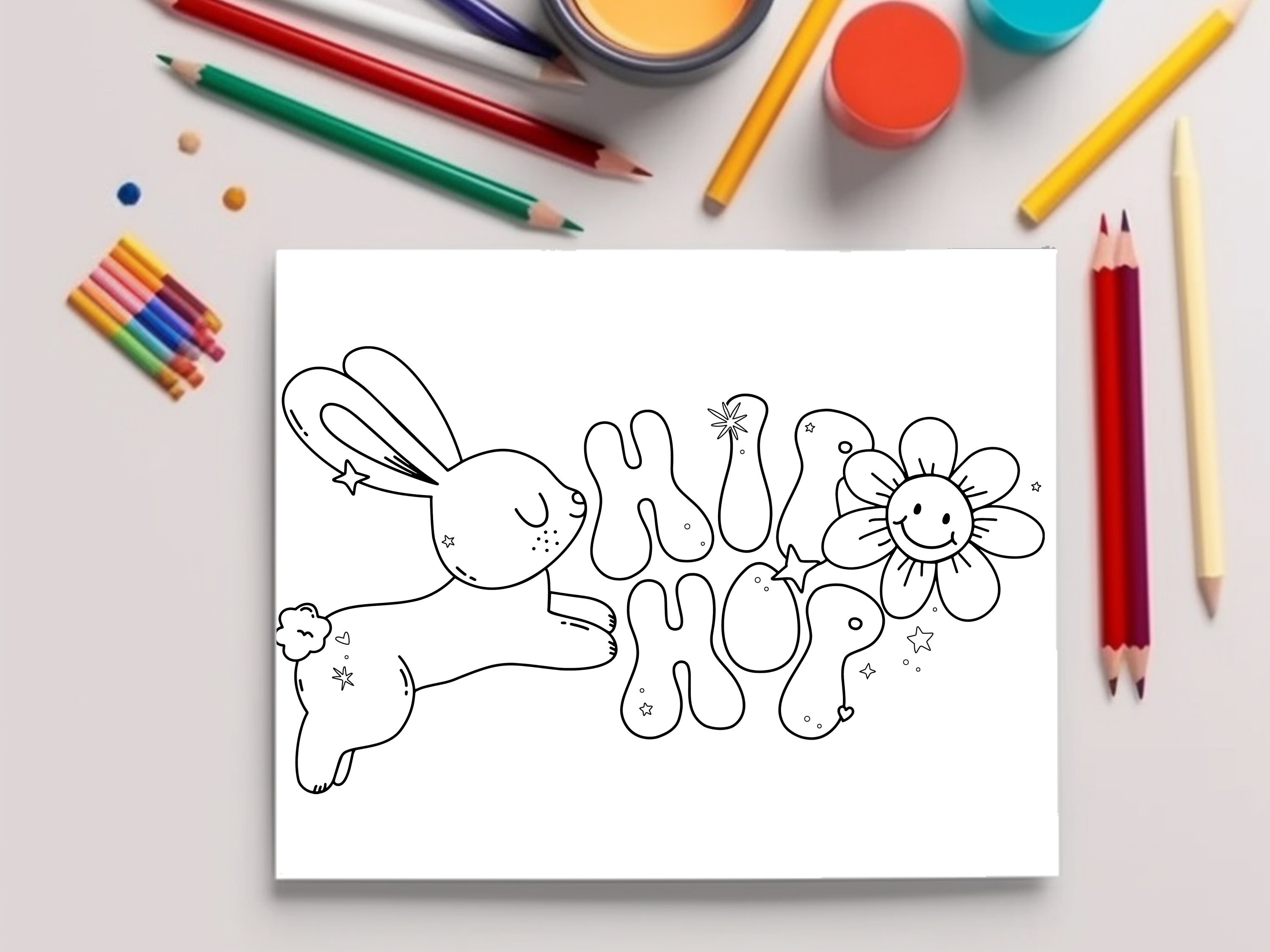 Retro Easter Coloring Pages 11 Printable Pages Perfect for Adults ...