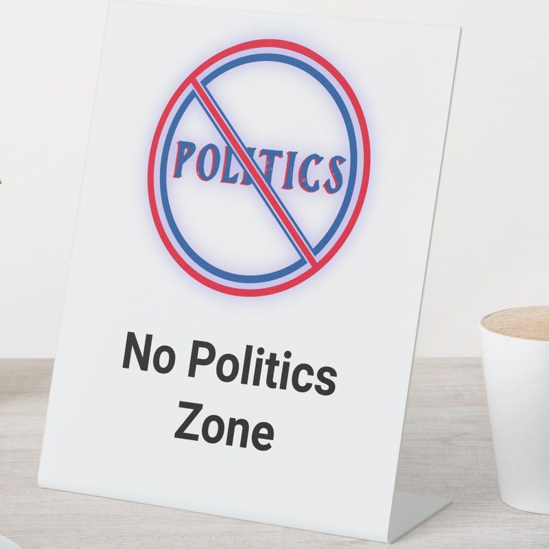 No Politics Signs - Etsy