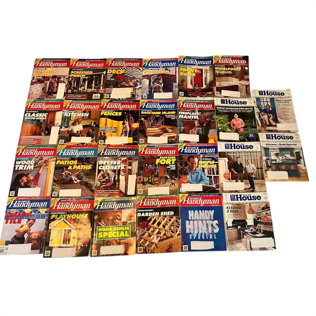 The Family Handyman & This Old House Magazines Home DIY Improvement Lot ...