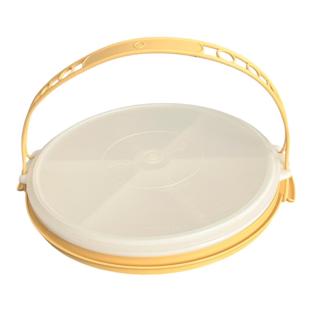 Vtg 80s Tupperware Party Susan Divided Veggie Serving Tray 4 Pc. Set ...