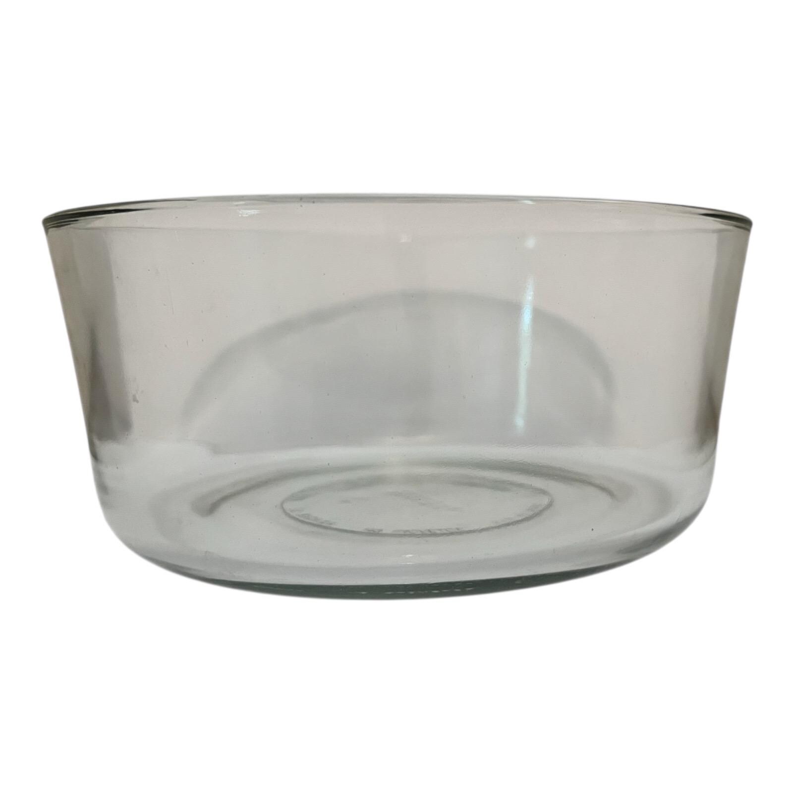 Pyrex 7 Cups 1.75 Qt Clear Glass Round Bowl 7203 Made in USA, 7.125 in ...
