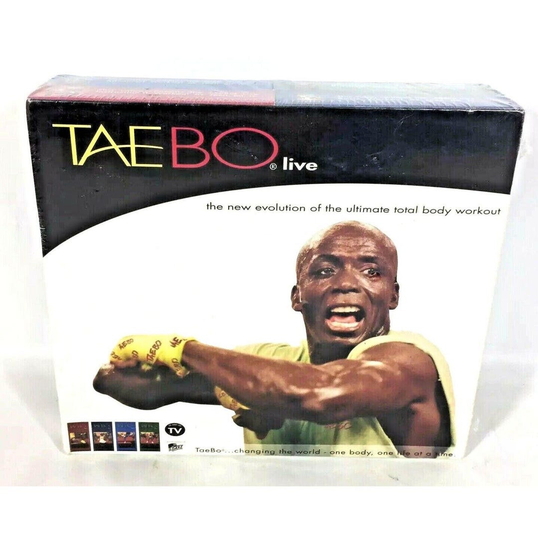 Taebo Live Billy Blanks 4er Set VHS 1999 Fitness Workout Tapes Neu ...