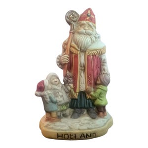 Vtg Santas of the Nations Holland Hand Painted Porcelain Figurine 1991 ...