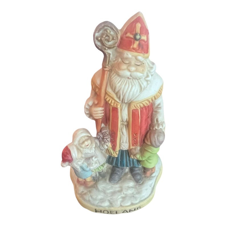 Vtg Santas of the Nations Holland Hand Painted Porcelain Figurine 1991 ...