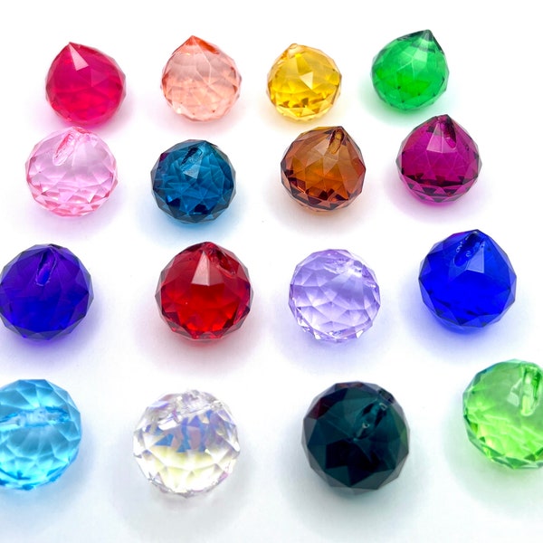 Faceted Crystal Ball - Etsy