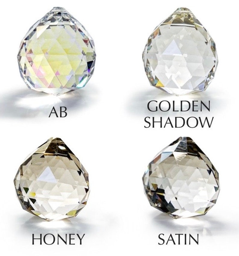 30mm Honey Faceted Ball Chandelier Crystals, Asfour Lead Crystal #701 ...