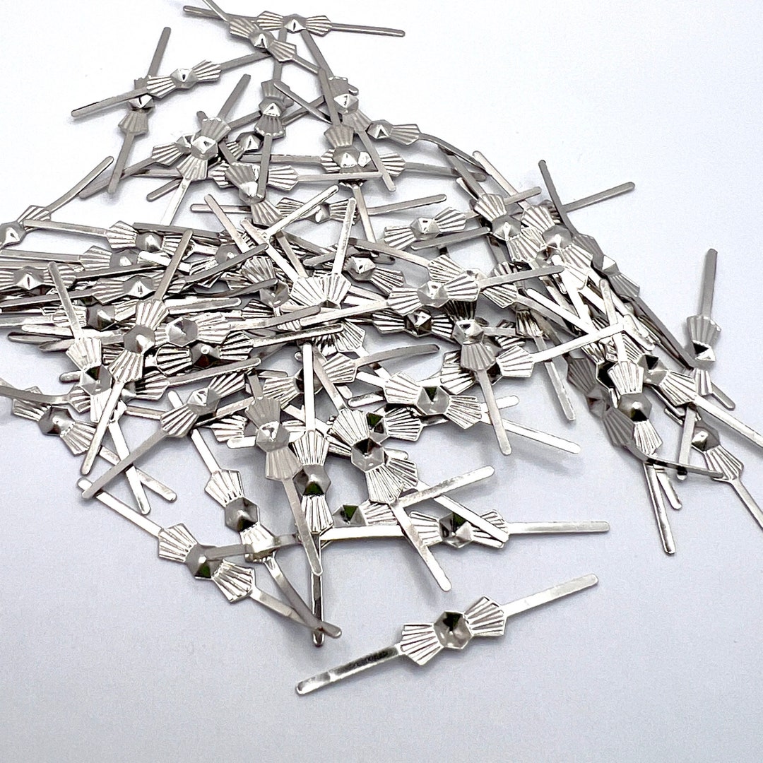 Silver Tone 33mm Bowtie Chandelier Connectors - Pack of 50 - Etsy
