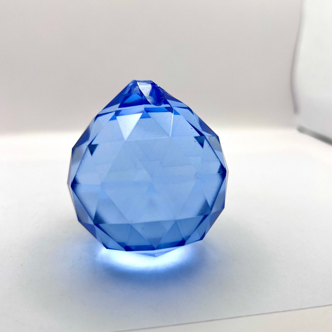 20mm Light Blue Faceted Ball Prism Chandelier Crystals - Etsy