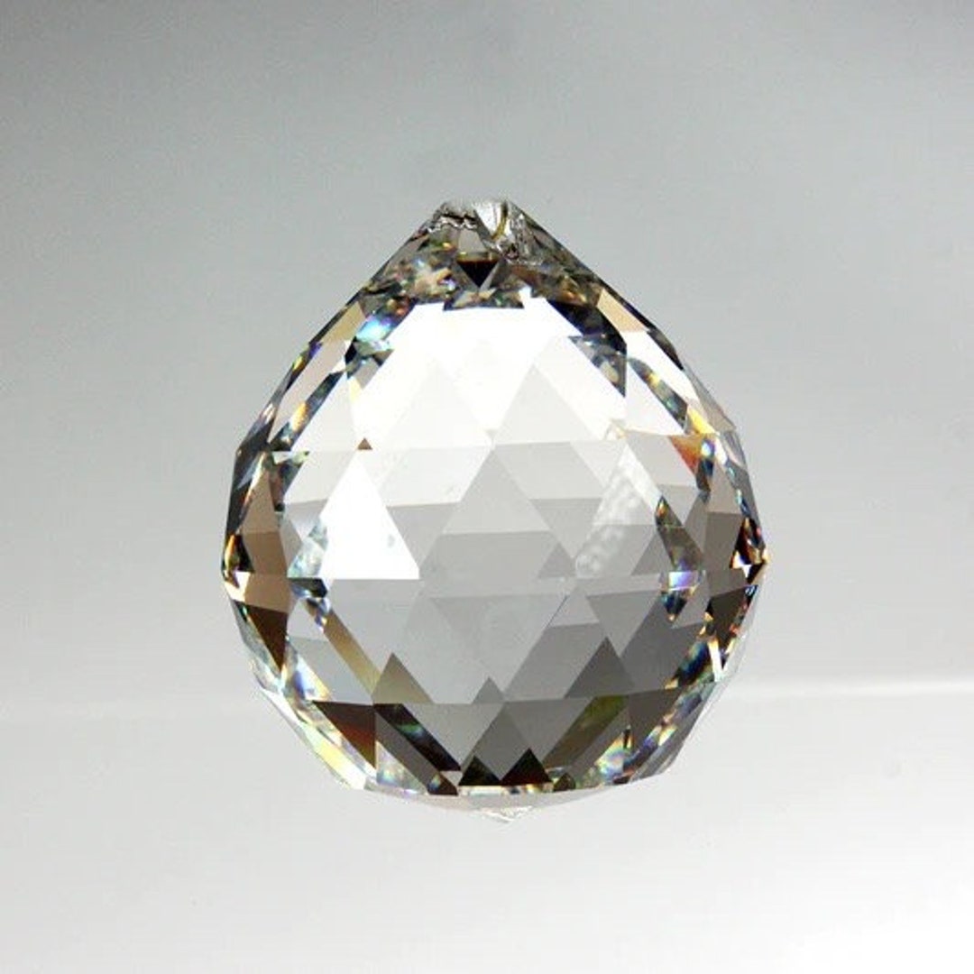 50mm Satin Faceted Ball Chandelier Crystals, Asfour Lead Crystal #701 ...