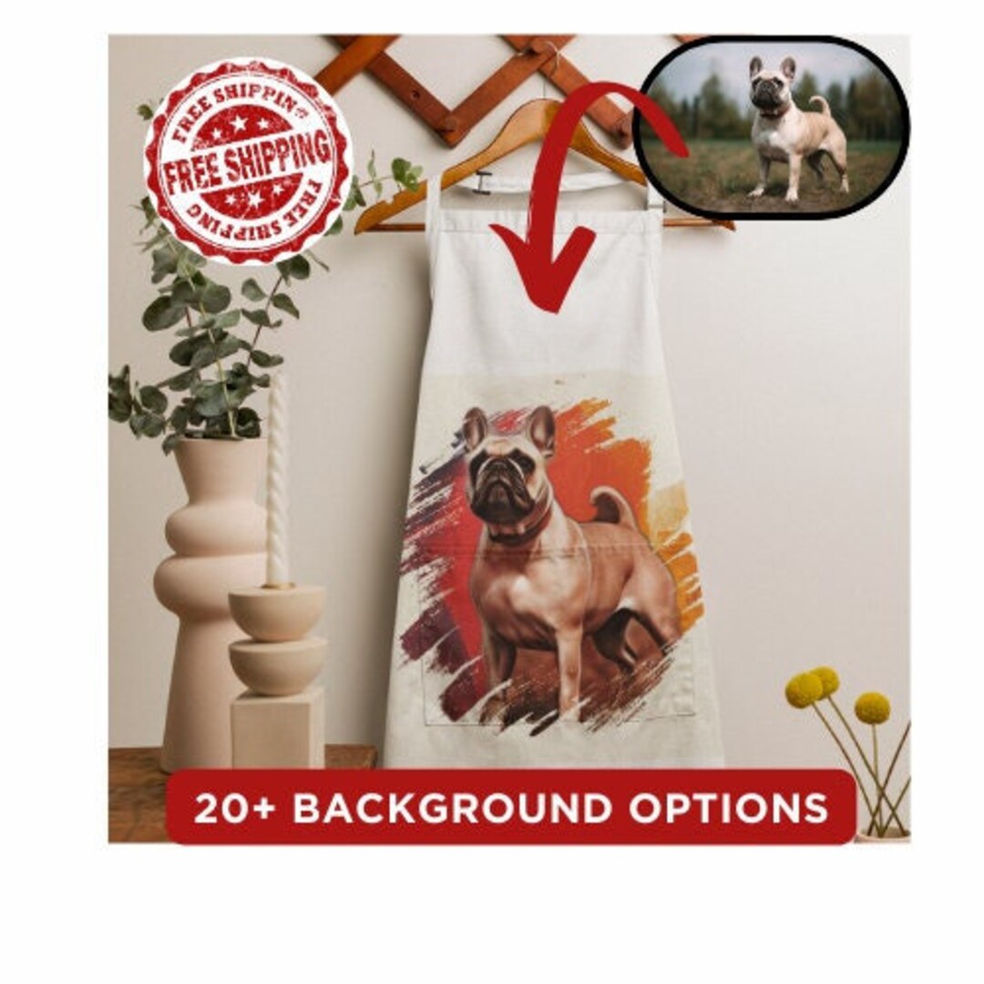 Personalized Apron Using Your Dog's Photo A Heartwarming Gift for Dog ...