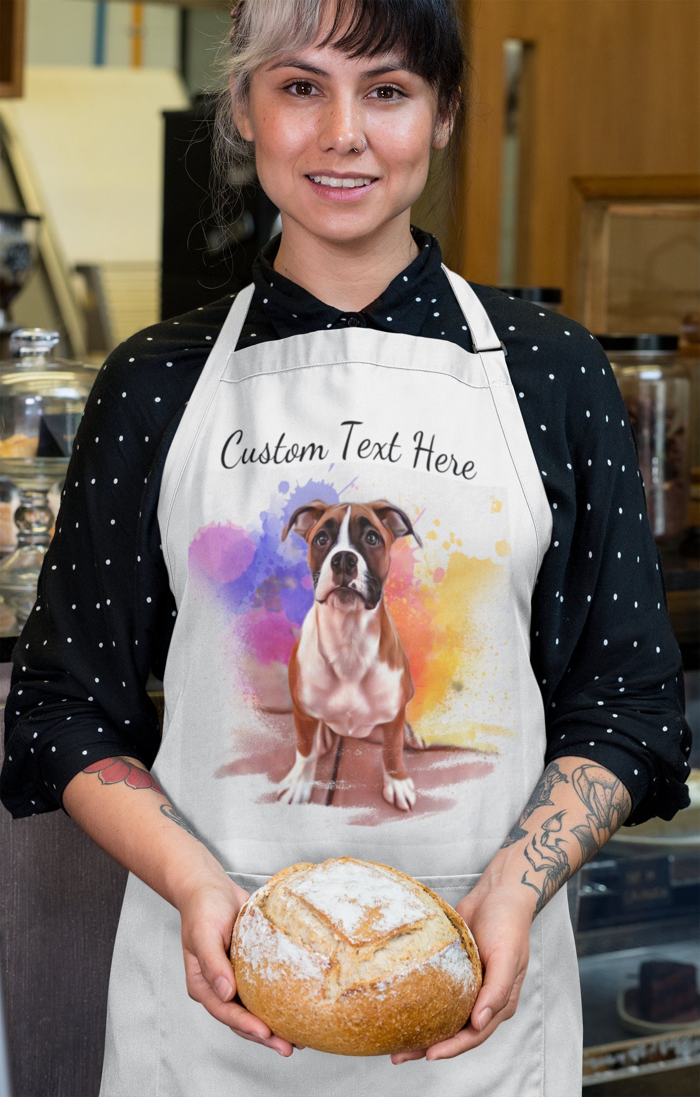 Personalized Apron Using Your Dog's Photo A Heartwarming Gift for Dog ...