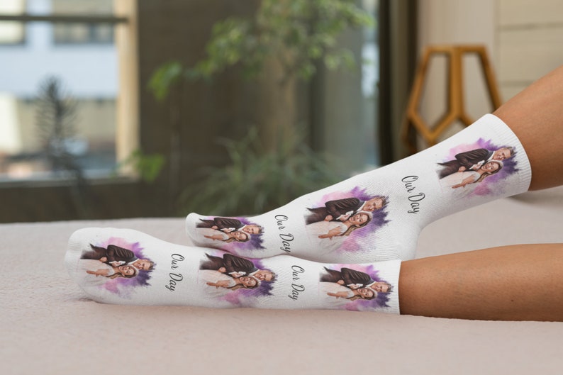 Custom Wedding Socks With Your Own Photo: Perfect Keepsake for the Entire Wedding Party, Wedding ...
