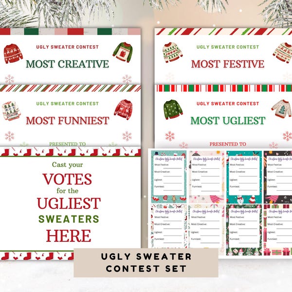 Ugly Sweater Awards - Etsy